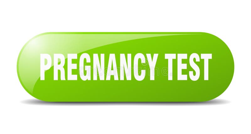 Pregnancy Test Button. Sticker. Banner. Rounded Glass Sign Stock Vector ...