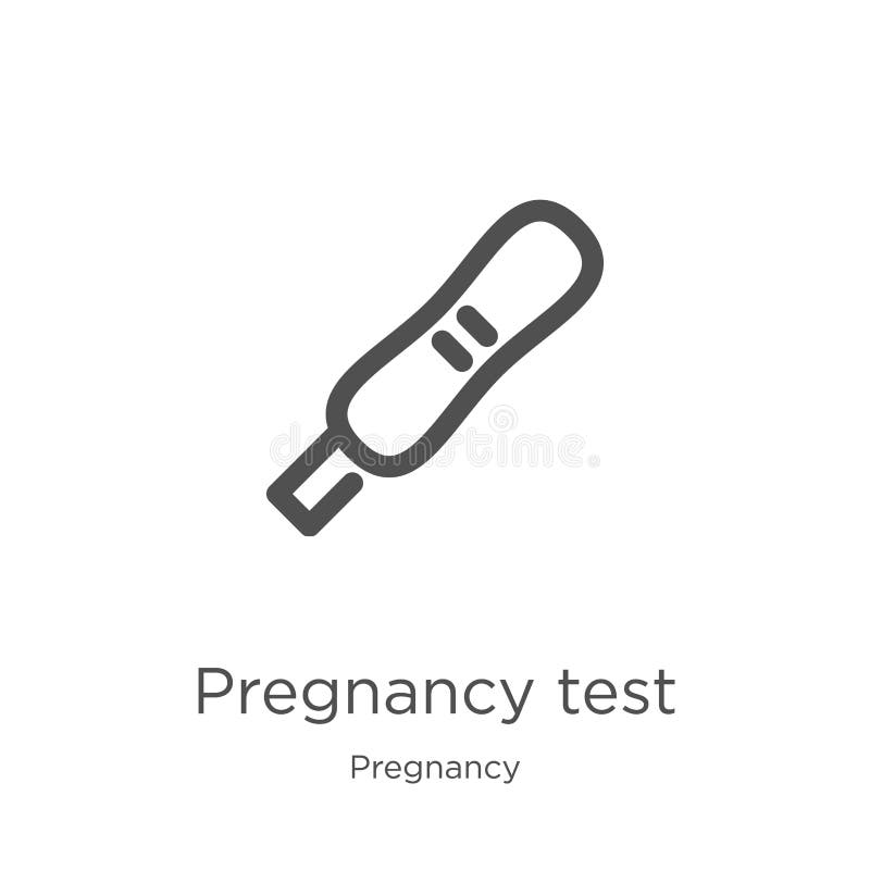 Pregnancy Test Icon Vector from Women Health Collection. Thin Line ...