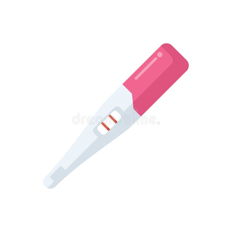 This Pregnancy Test is Showing a Positive Result Stock Illustration ...