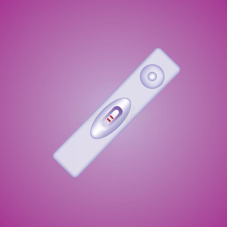 Pregnancy Test Strip. Vector Illustration Decorative Design Stock ...