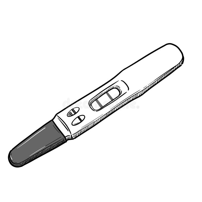 Pregnancy Test Tool Illustrating Home Pregnancy Testing Stock ...