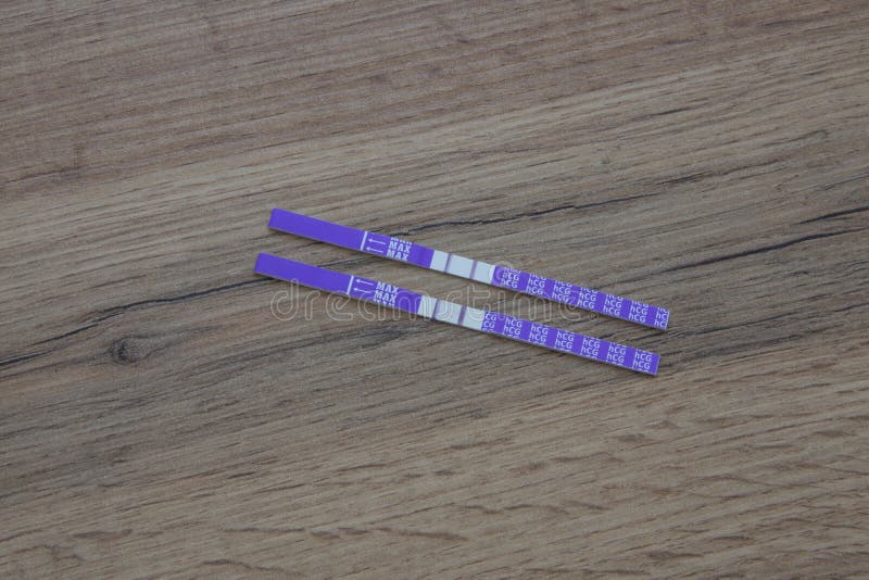 Pregnancy Test on Wood Table. Pregnancy Test HCG Stock Photo - Image of ...