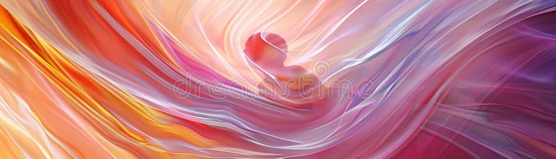 Pregnancy Visualized through Soft Flowing Abstract Designs Stock ...