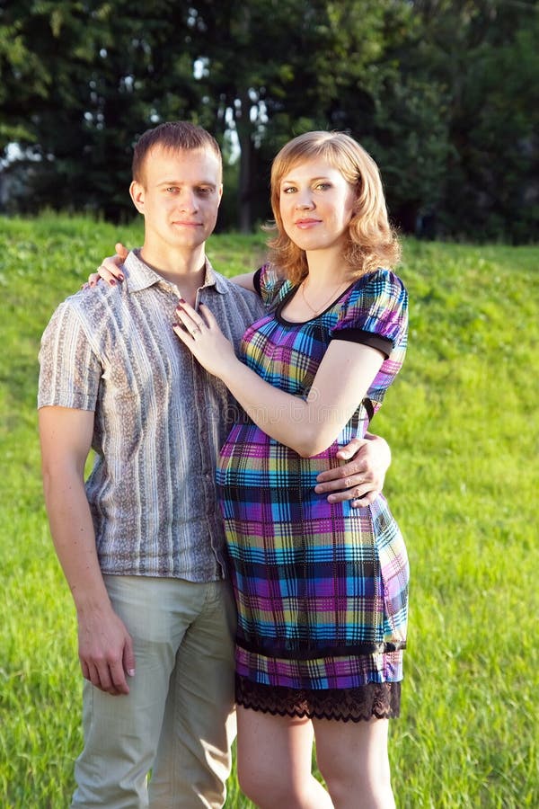 Beatiful pregnant couple stock image. Image of people - 15152703