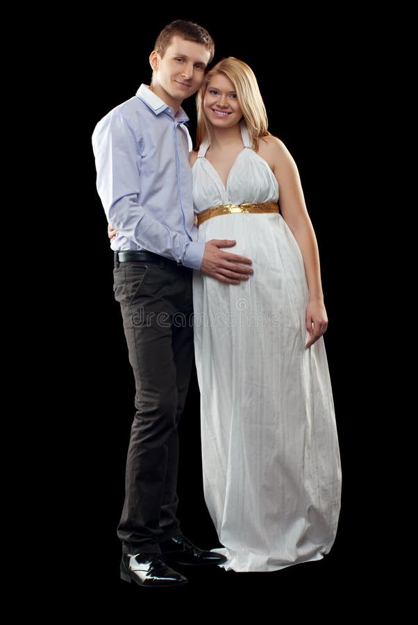 Pregnant couple stock image. Image of expecting, attractive - 20436825