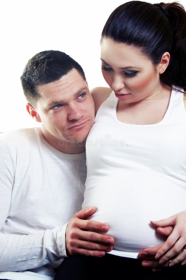 Pregnant couple stock image. Image of caucasian, romance - 25361329