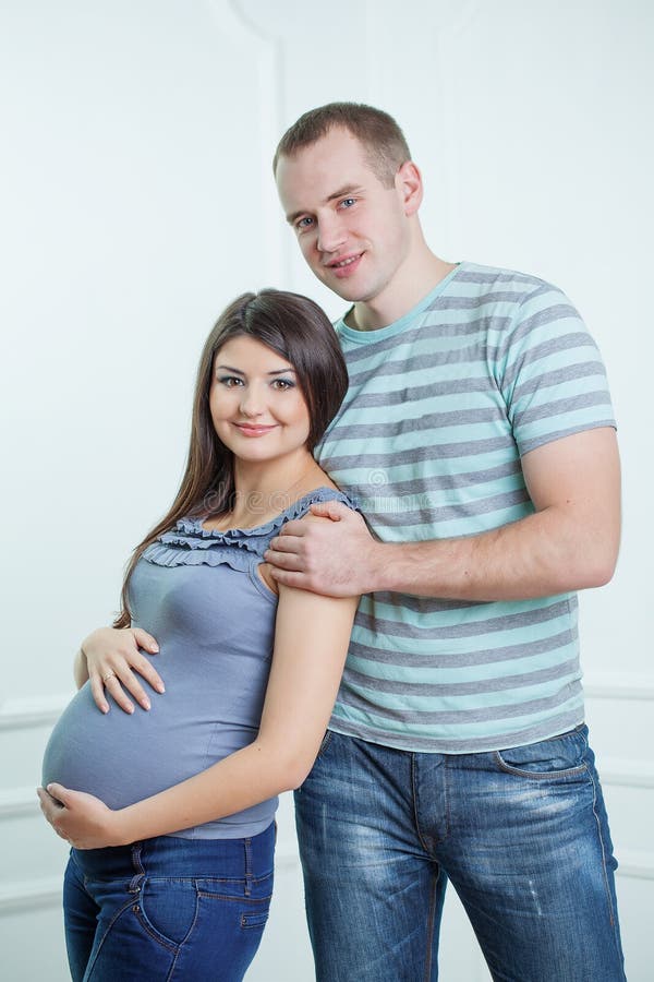 Pregnant couple stock image. Image of femininity, female - 31894893
