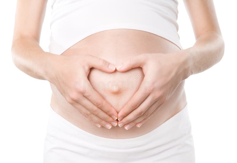 Pregnant girl stock image. Image of white, health, round - 12700587