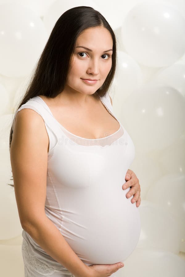 Pregnant lady stock photo. Image of maternal, belly, beautiful - 6433392