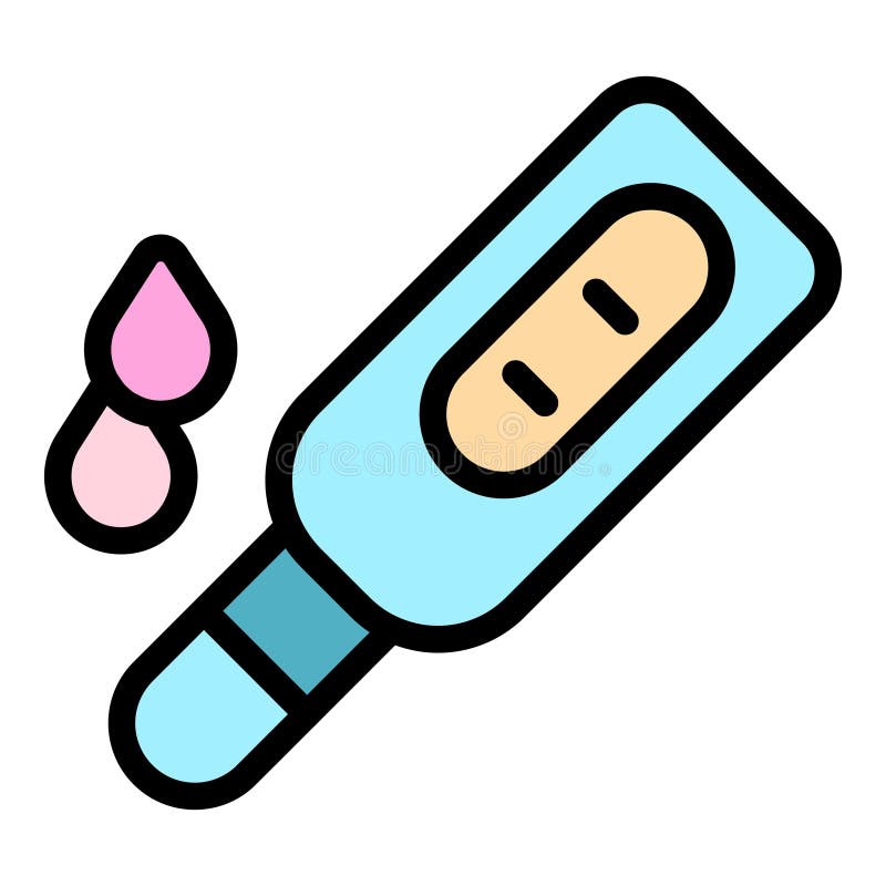 Pregnant Test Icon Vector Flat Stock Illustration Illustration Of