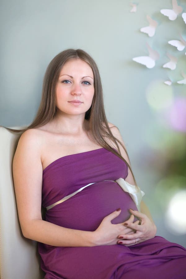 Pregnant woman stock photo. Image of beautiful, flying - 27099652