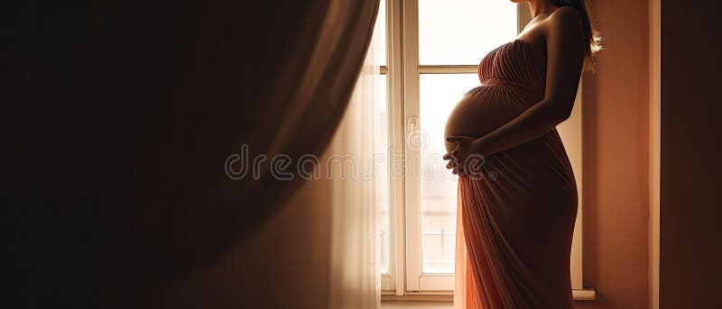 Pregnant Woman Belly Pregnant Woman Holding Hands Around Her Belly
