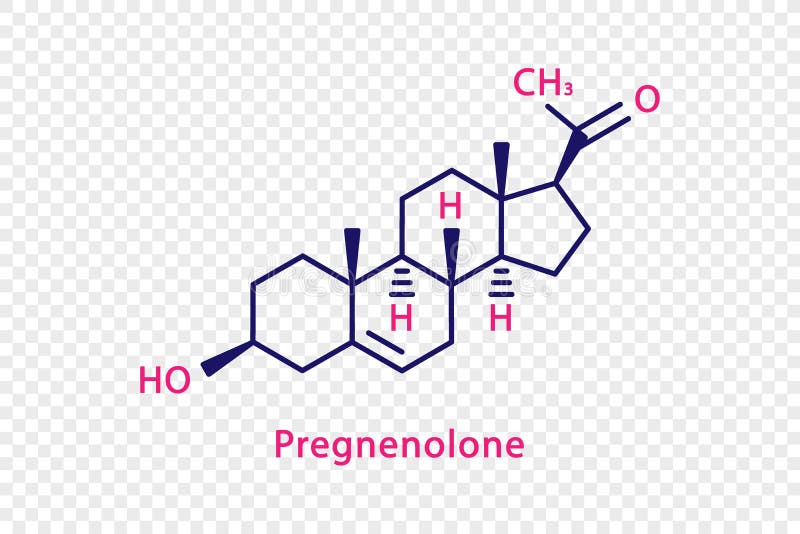 Pregnenolone Chemical Formula. Pregnenolone Structural Chemical Formula ...