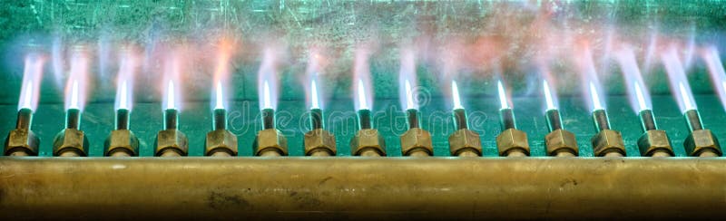 Preheating burner in work stock photo. Image of burner - 111737772