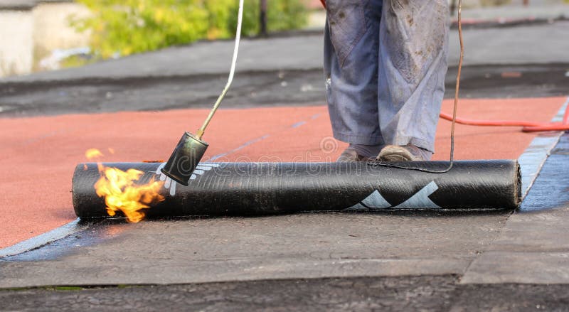 Preheating burner in work stock photo. Image of burner - 111737772