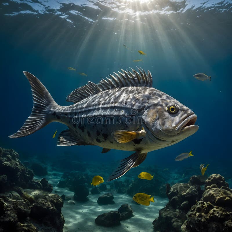 Prehistoric Clash: Placoderm Engaged with Ancient Fish Stock ...