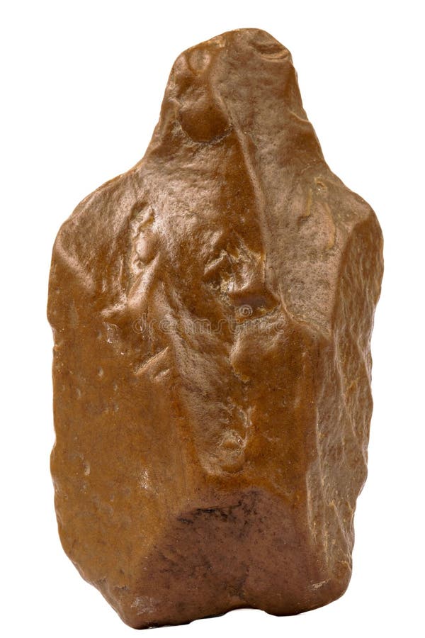 Prehistoric Lithic Core Tool Isolated on White Background Stock Photo ...