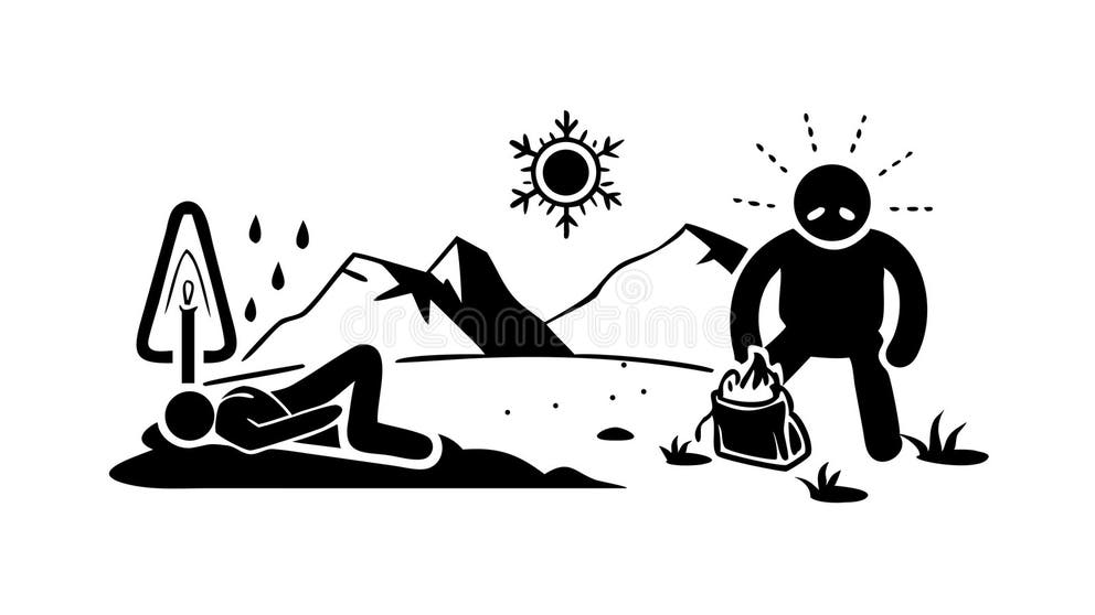 Prehistoric Man Discovering Fire Vector, Ancient Human Progress ...