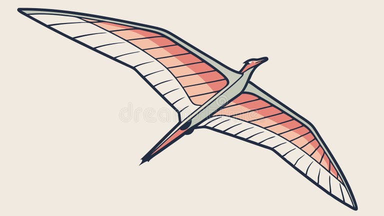 Prehistoric Pterodactyl in Flight, Ancient World, Vector Design ...