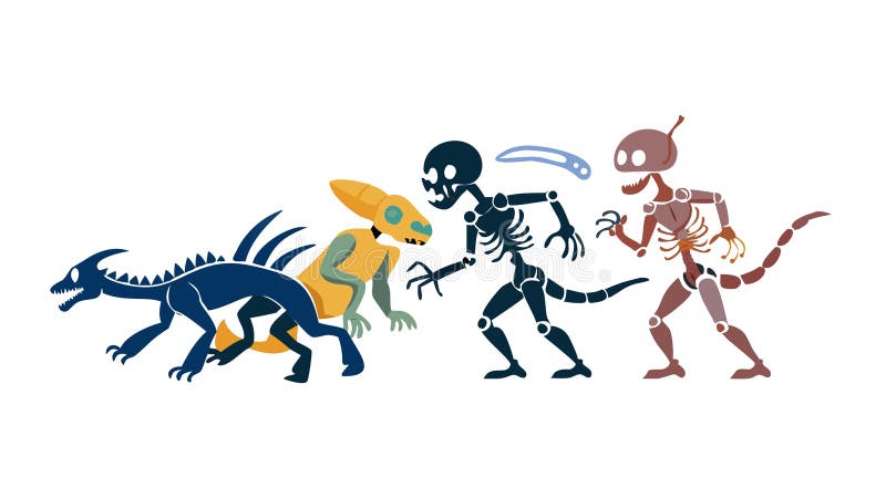 Ancient Extinct Creatures Stock Illustrations – 1,865 Ancient Extinct ...