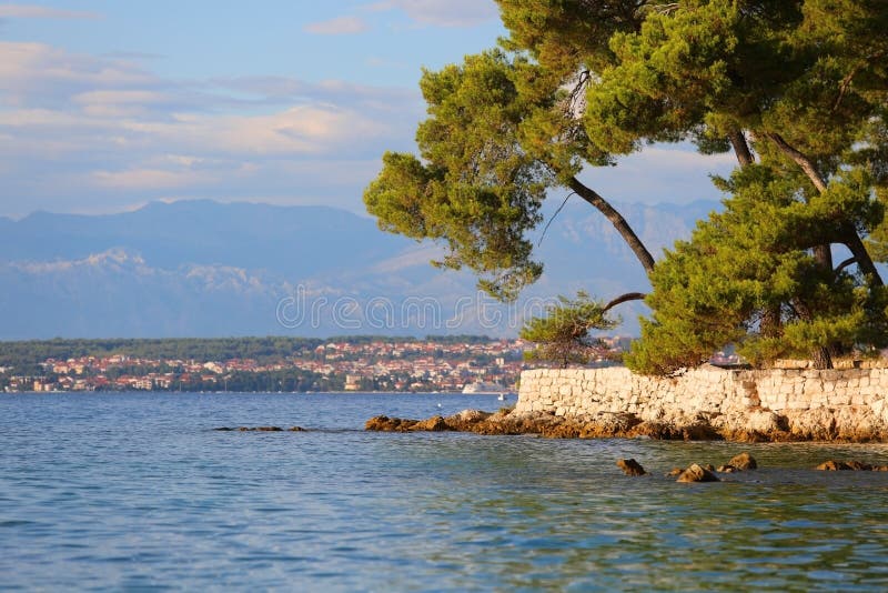 Preko Golden hour stock photo. Image of cheap, croatia - 83279228