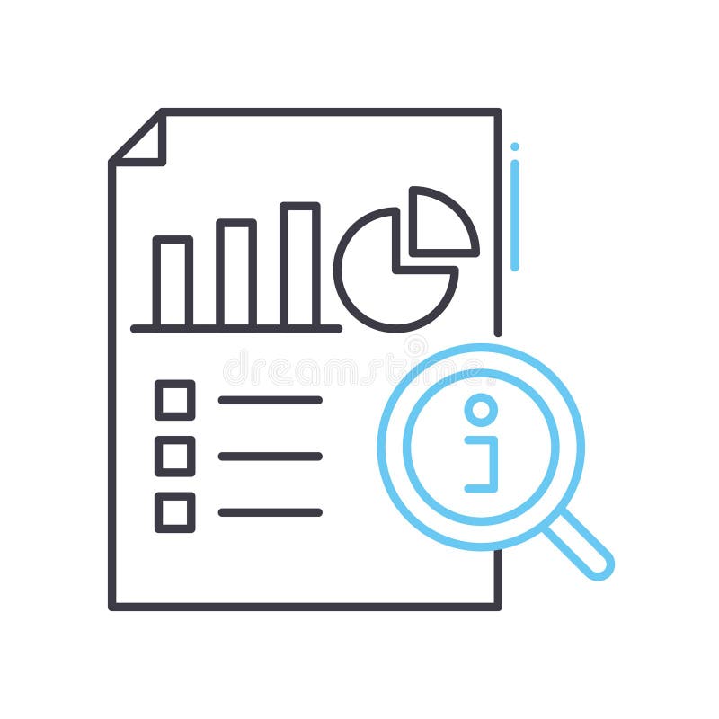 Preliminary Analysis Line Icon, Outline Symbol, Vector Illustration ... Preliminary Analysis Line Icon, Outline Symbol, Vector Illustration ...