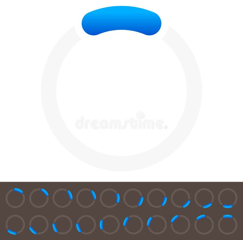 Preloader / Buffer Shapes. User Interface or Infographics, Prese Stock ...