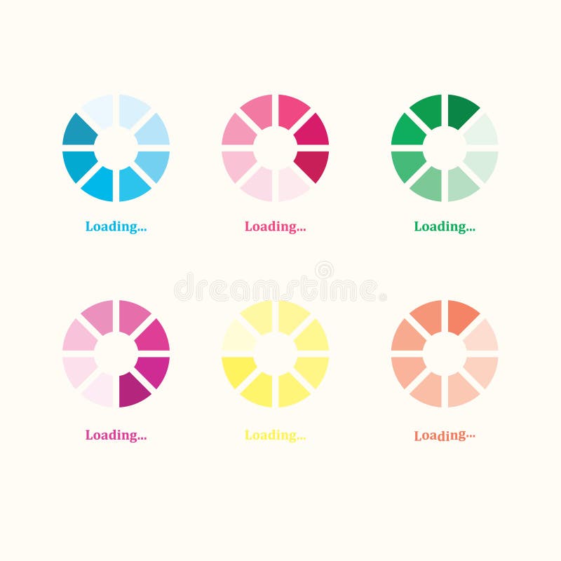 Preloaders stock illustration. Illustration of blue, interface - 30682053