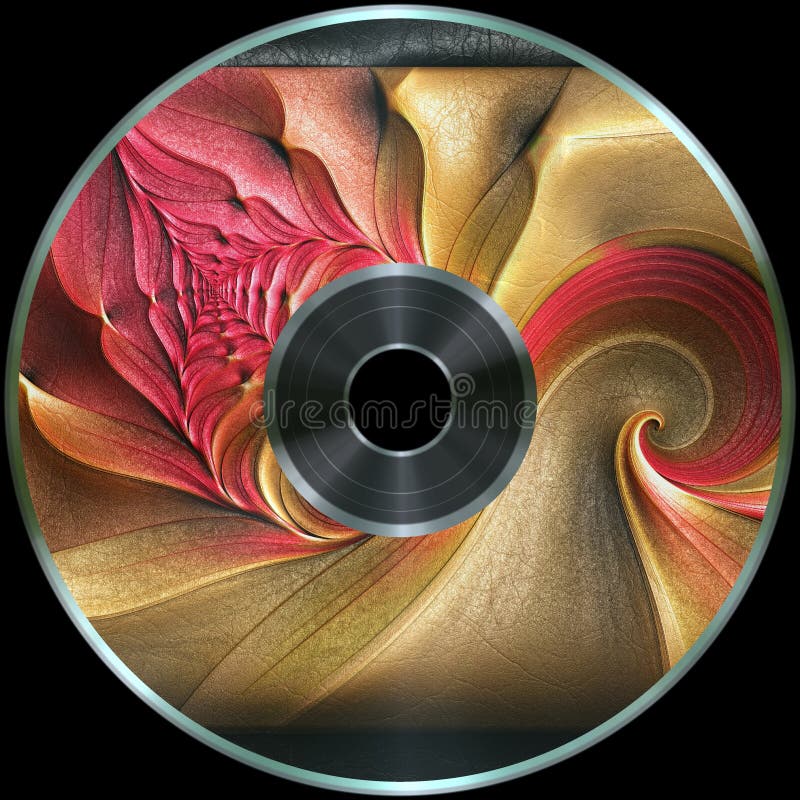 Premade Digital Media Disc Render Stock Illustration - Illustration of ...
