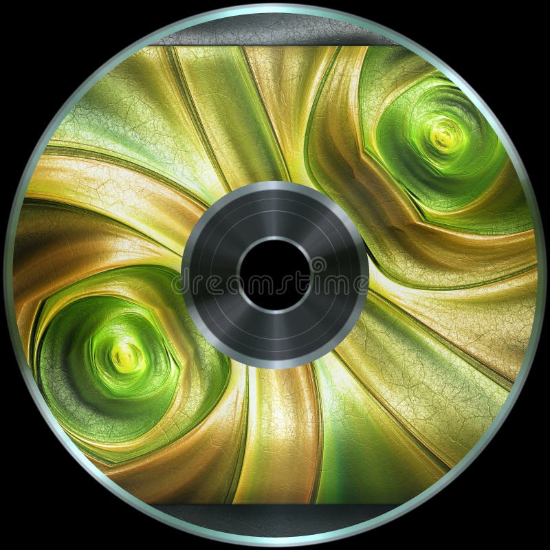 Premade Digital Media Disc Render Stock Illustration - Illustration of ...