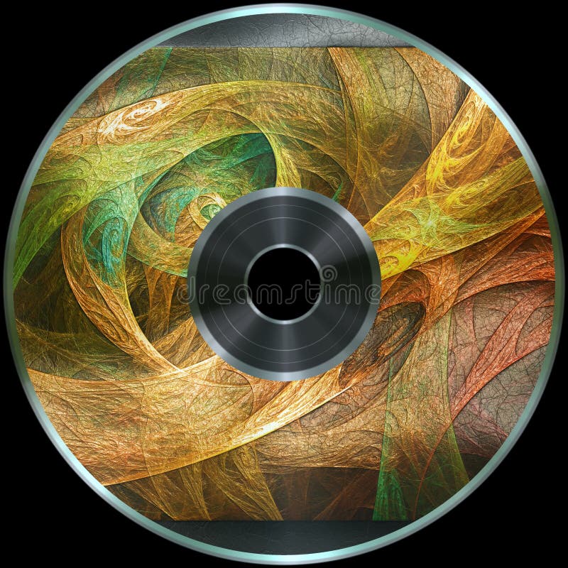 Premade Digital Media Disc Render Stock Illustration - Illustration of ...