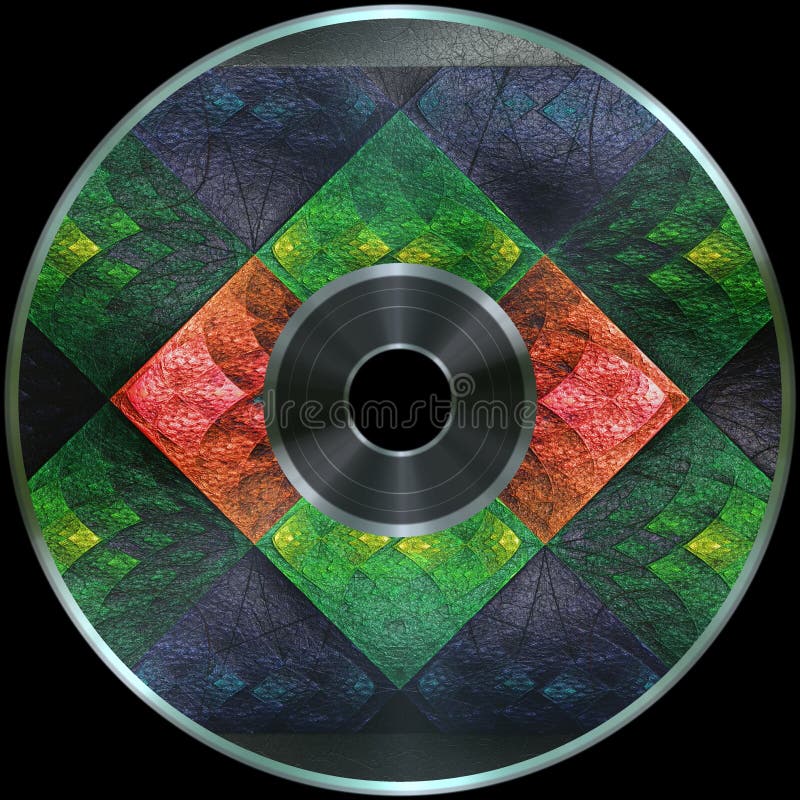 Premade Digital Media Disc Render Stock Illustration - Illustration of ...