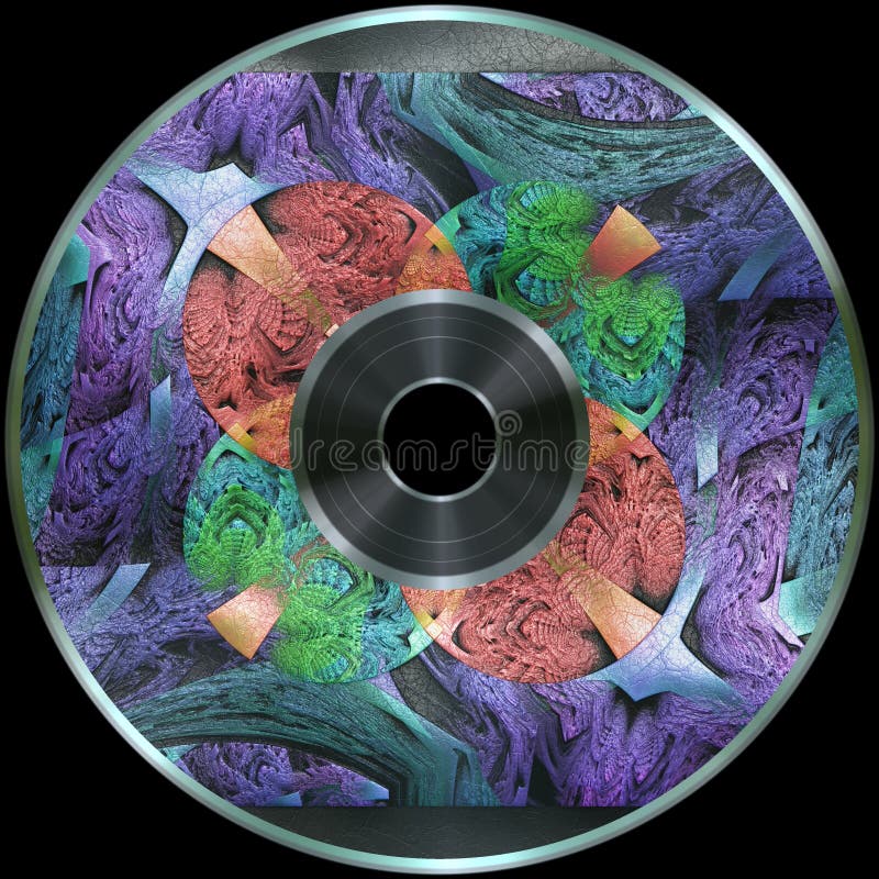 Premade Digital Media Disc Render Stock Illustration - Illustration of ...