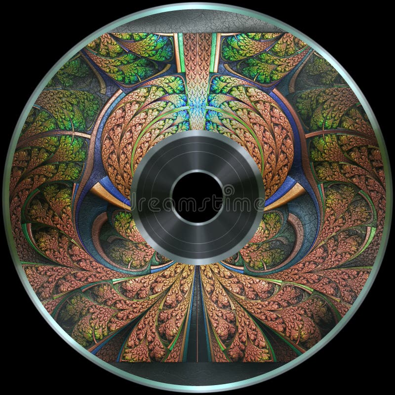 Premade Digital Media Disc Render Stock Illustration - Illustration of ...