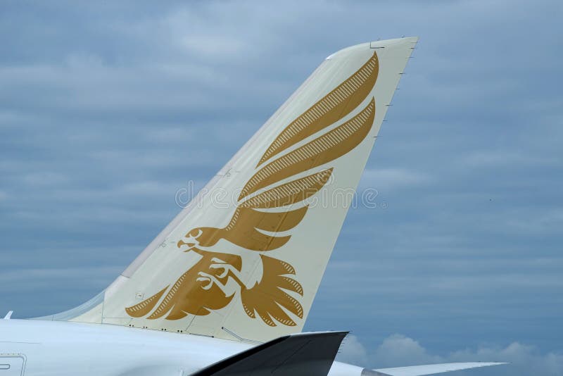 Première Boeing 787-9 Queue De Gulf Air Comportant Le Logo Image ...