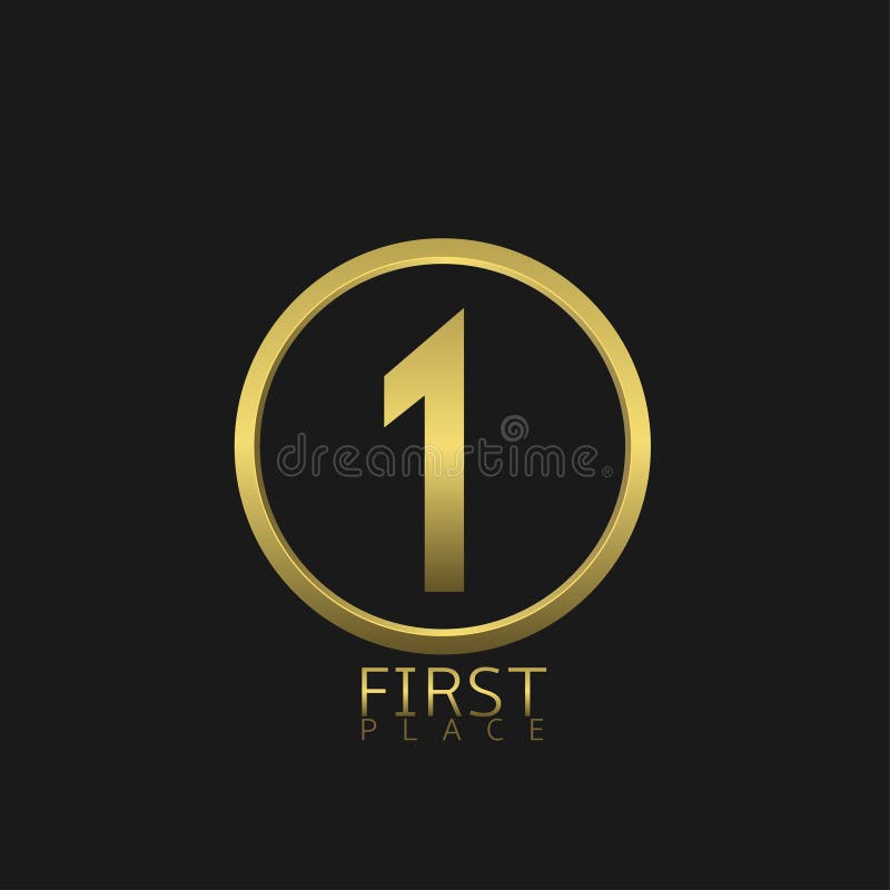 Premier symbole de place illustration de vecteur. Illustration du signe ...