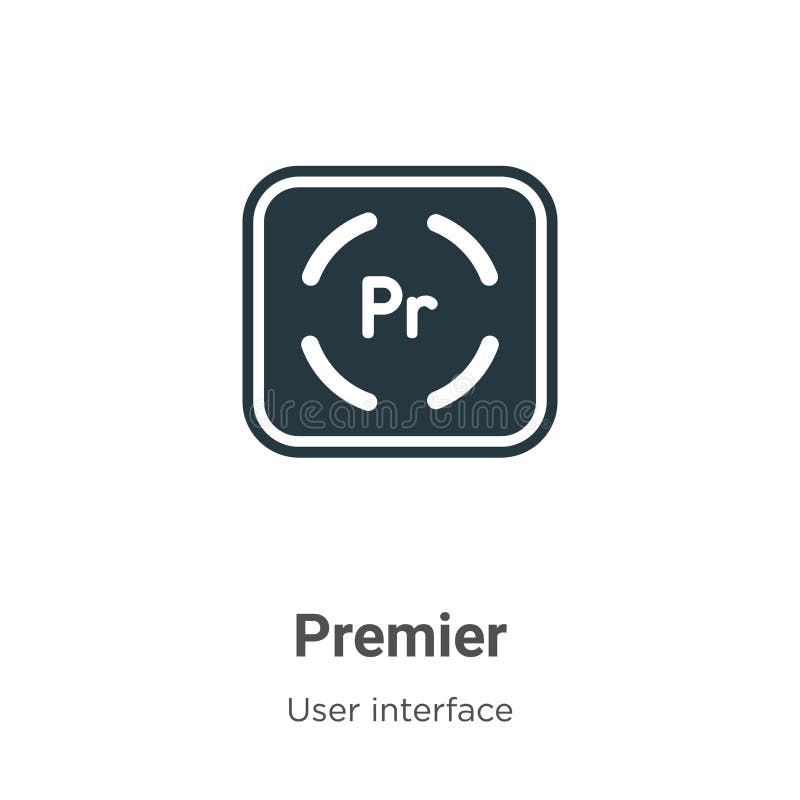 Premier Vector Icon on White Background. Flat Vector Premier Icon ...
