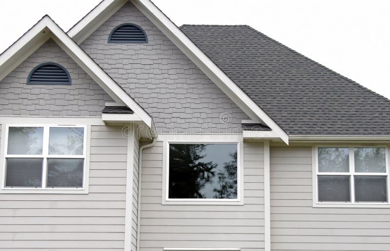 Premiers Avant-toits De Toit Image stock - Image du extérieur, gris ...
