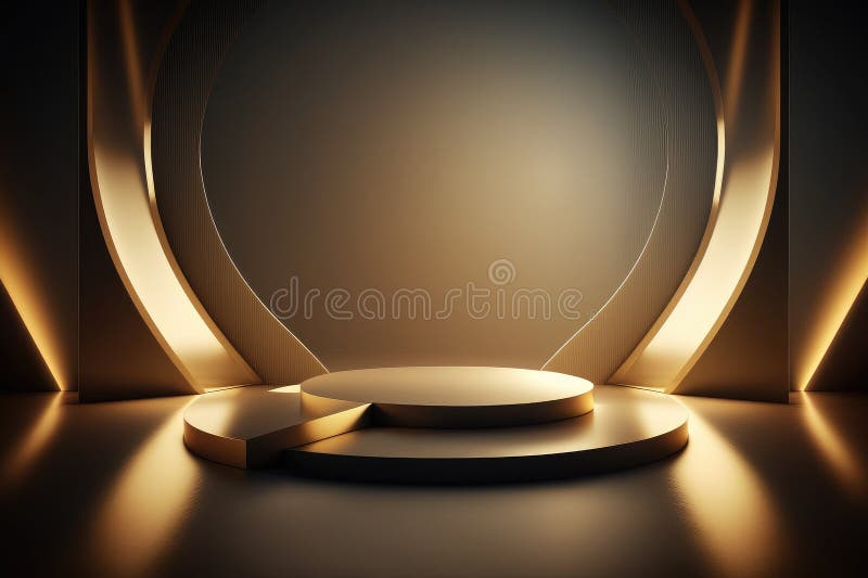 Premim Empty Scene for Product Presentation. Mockup Pedestal with ...