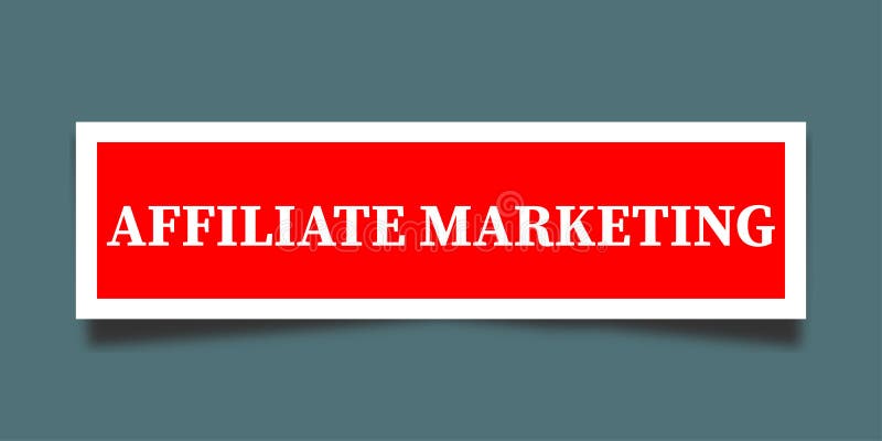 Affiliate marketing sign stock illustration. Illustration of icon ...