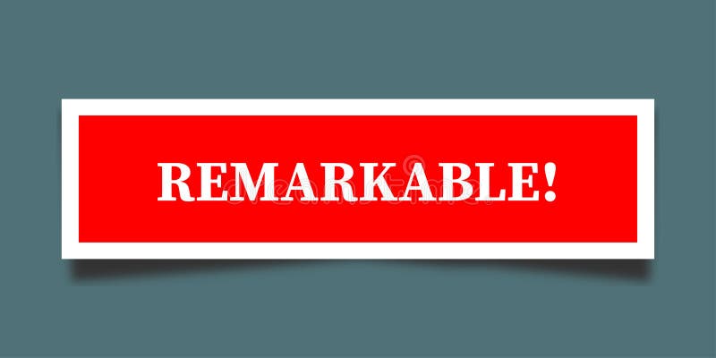 Remarkable tag on blue stock image. Image of business - 219891447