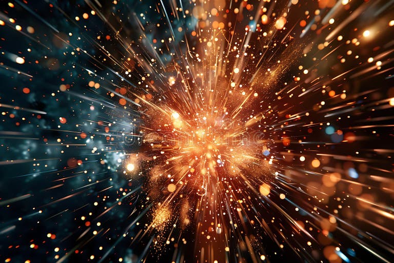 Premium Abstract Image of an Explosive Burst with Dynamic Visual ...