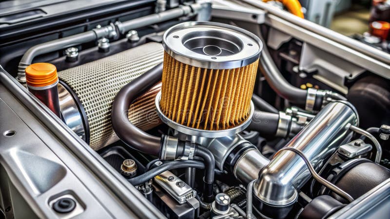Premium Aluminum Engine Oil Filter Housing Showcase of a Clean and ...
