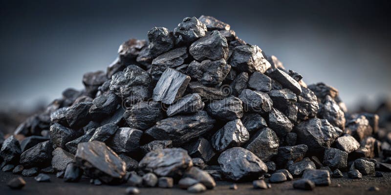 Premium Anthracite Coal Pile a Dark Industrial Texture Background for ...