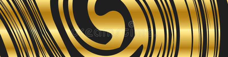Premium Background Design with Gold Curve Line Pattern on Black ...