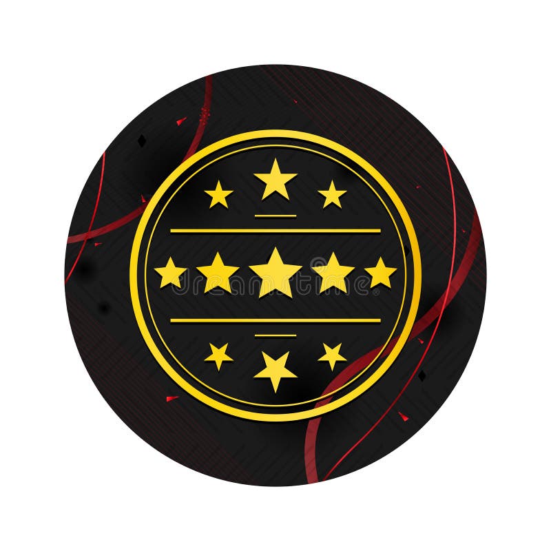 Premium Badge Icon Elegant Black Round Button Stock Vector ...