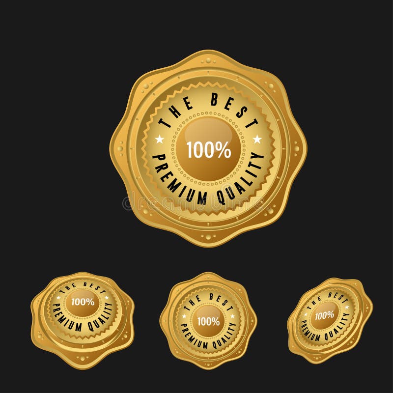 Premium badge stock illustration. Illustration of quality - 89292850