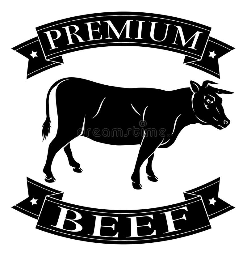Premium beef icon stock vector. Illustration of butcher - 48588088
