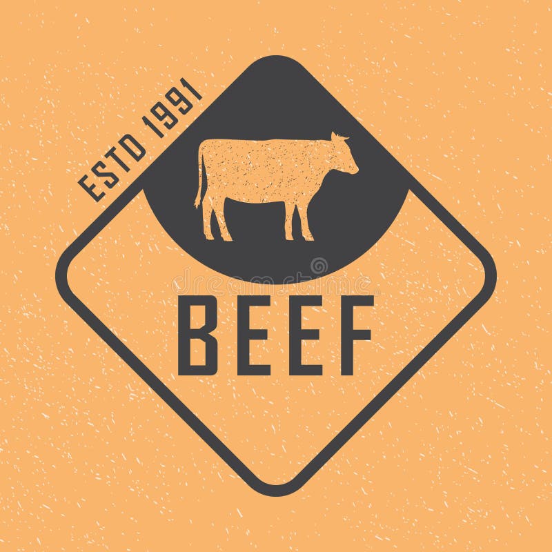 Premium Beef Logo. Labels, Badges and Design Elements. Retro Style ...
