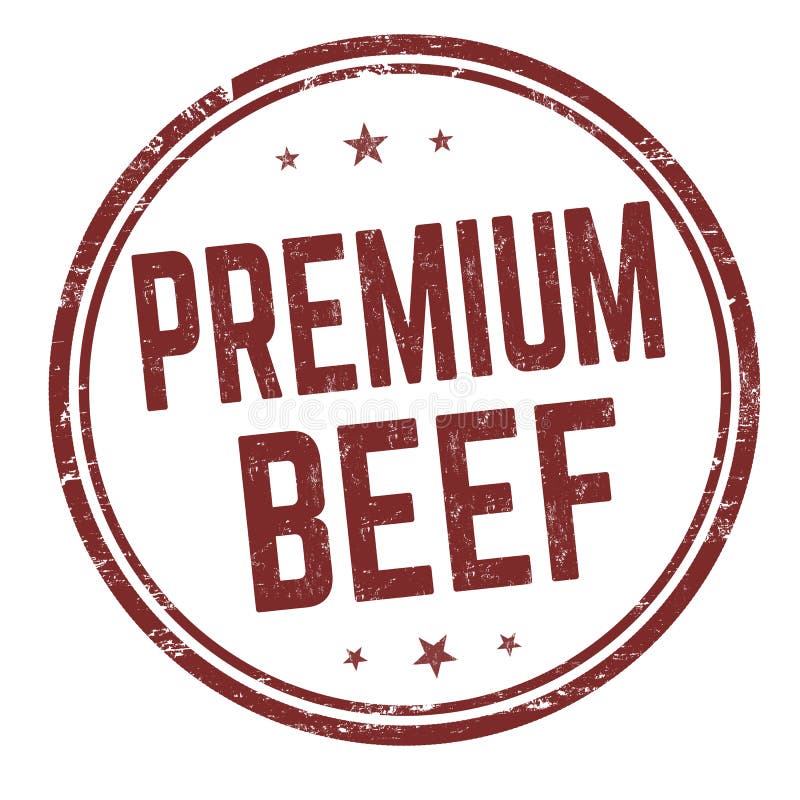 Beef Stamp Or Label Text Top Grade Fresh Beef Stock Vector ...